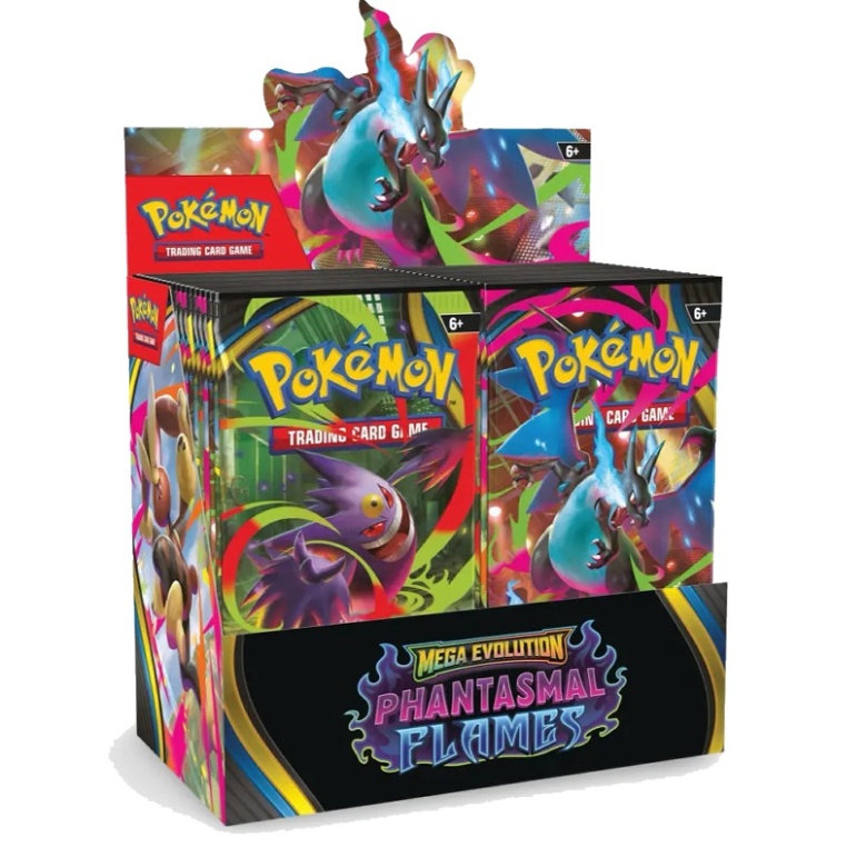 Pokémon TCG: Mega Evolution – Phantasmal Flames - Booster Display ...